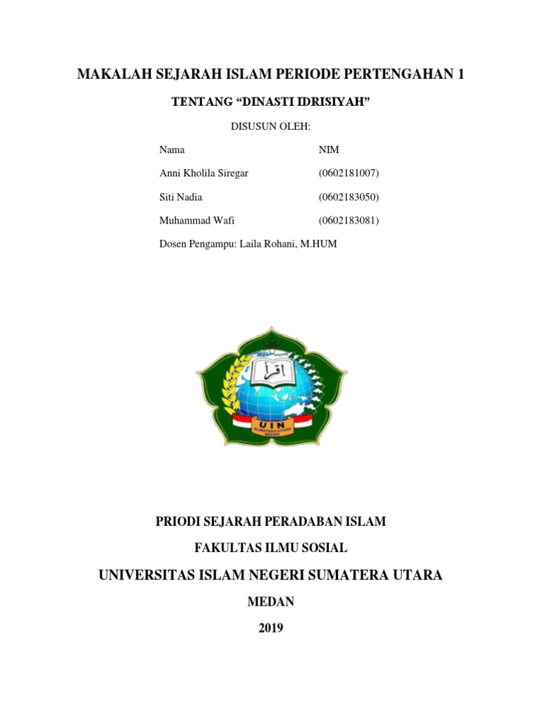 IDRISIYAH | PDF | Politik | Sejarah