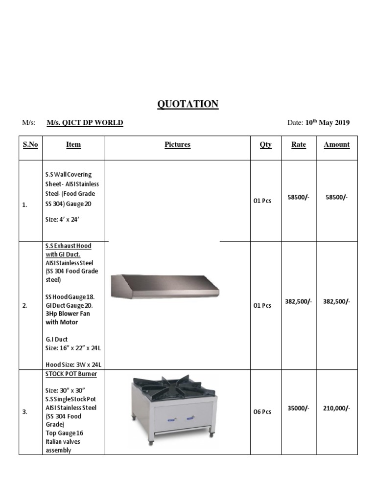 QICT Quotation No.4 (As Per Boq) | PDF