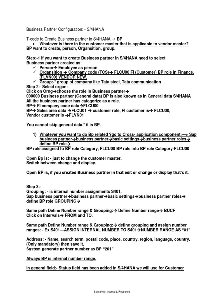 Business Partner Configuration | PDF | Business | Information ...