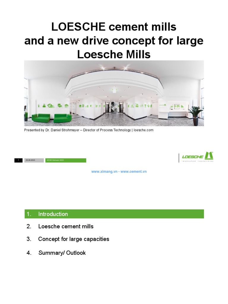 Loesche - Loesche Cement Mills Concept Large Capacity | PDF | Cement ...