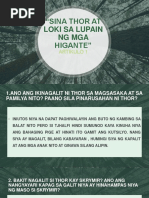Sina Thor at Loki Sa Lupain NG Mga Higante Tauhan | PDF