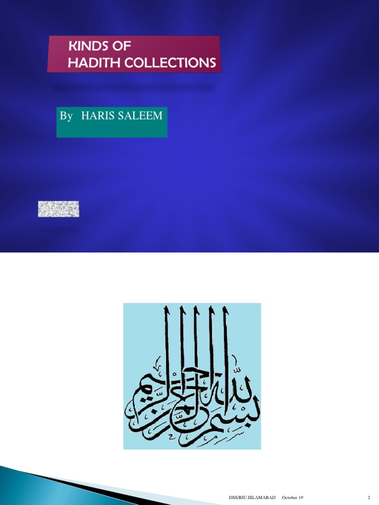 Six Books of Hadith | PDF | Hadith | Prophets Of Islam