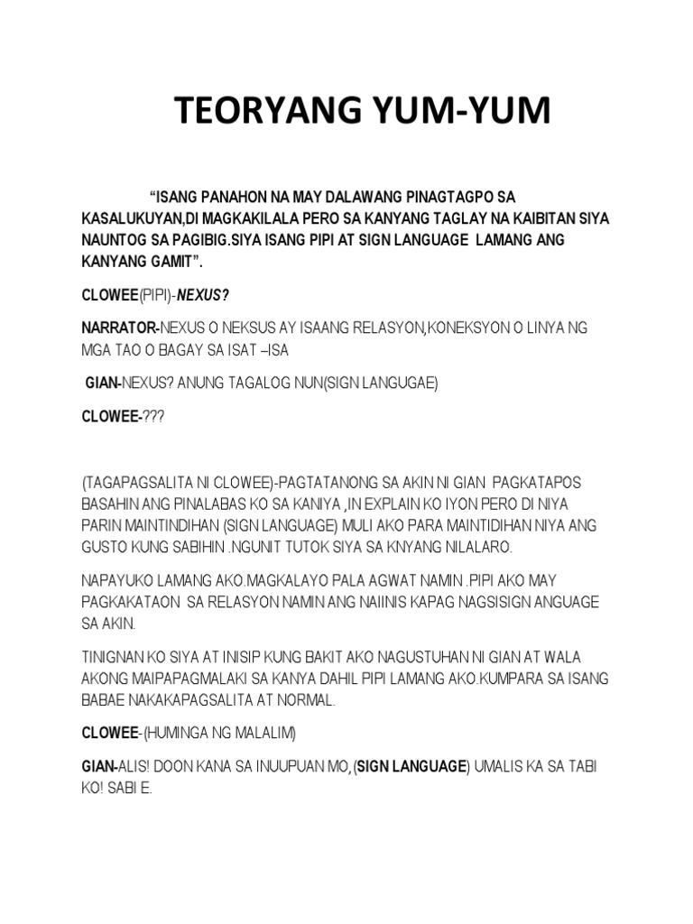 Group 2teoryang Yum Yum | PDF