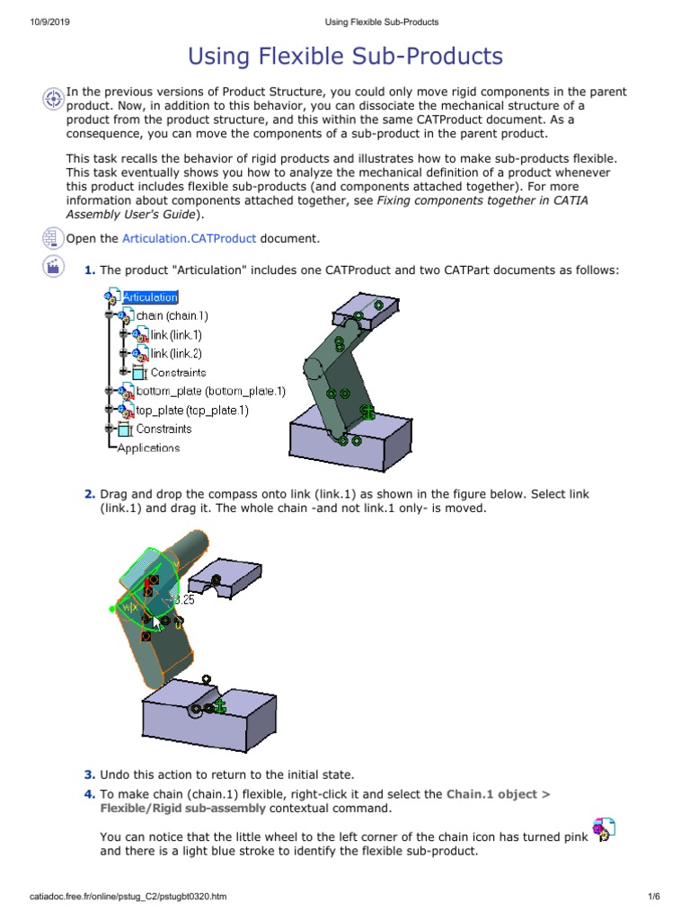 Flexible Sub-Products in CATIA Assembly | PDF | Computing | Software