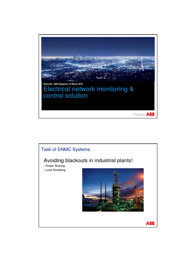 ABB ENMC Solution | PDF | Electrical Substation | Electrical Grid