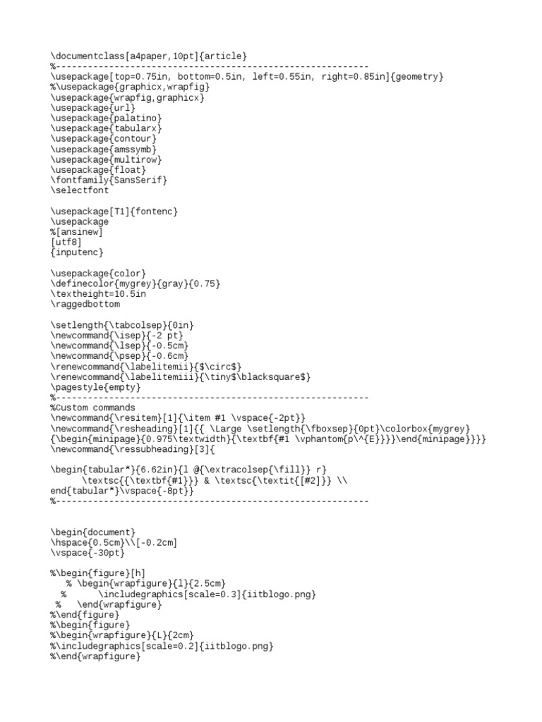 Latex Code | PDF | Electronics | Nature