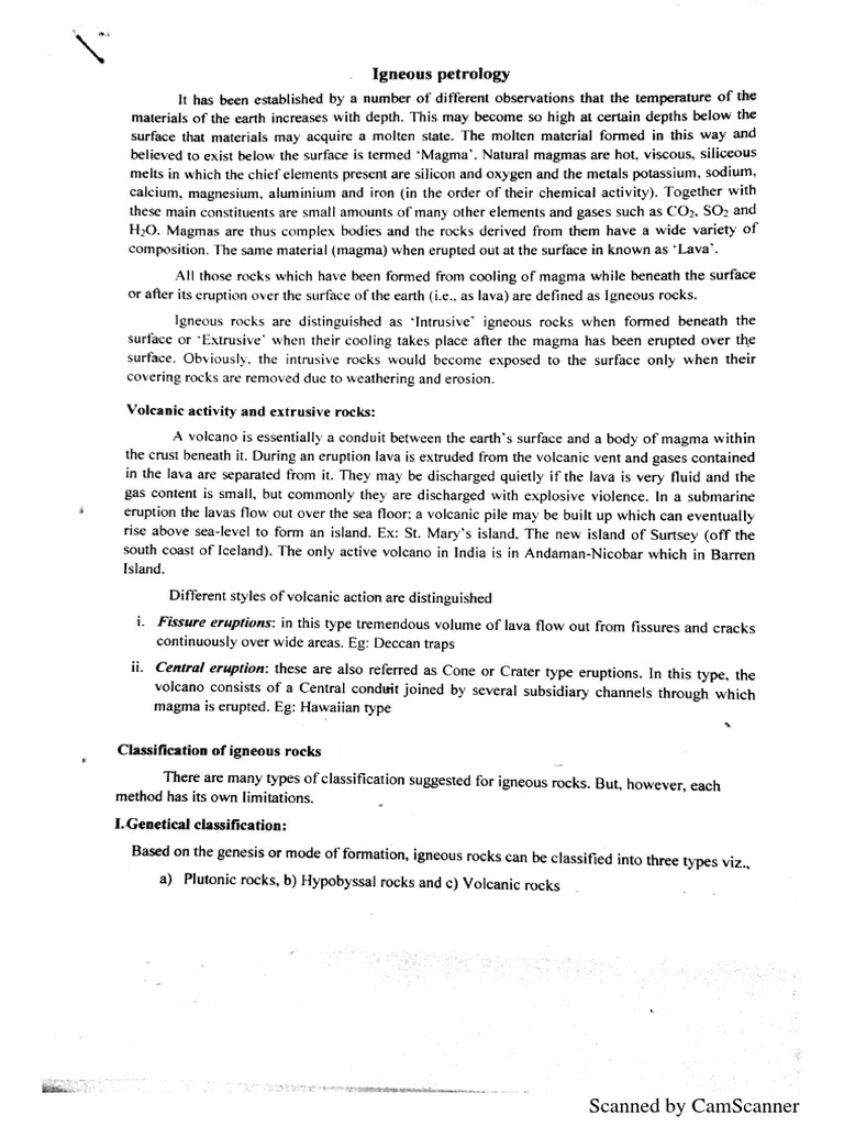 Igneous Petrology | PDF