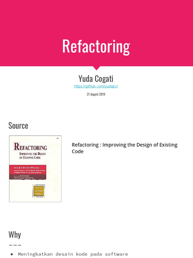 Refactoring: Yuda Cogati | PDF | Art | Computers