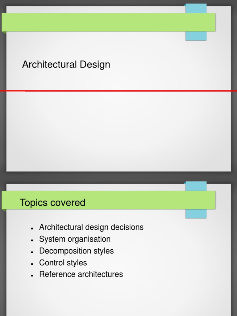 Ch3 Arch Design | PDF | Software Architecture | Object Oriented Programming