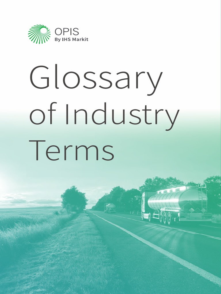 Industry Terms Glossary by OPIS | PDF | Diesel Fuel | Petroleum