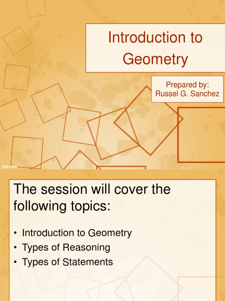 Introduction To Geometry: Prepared By: Russel G. Sanchez | PDF ...