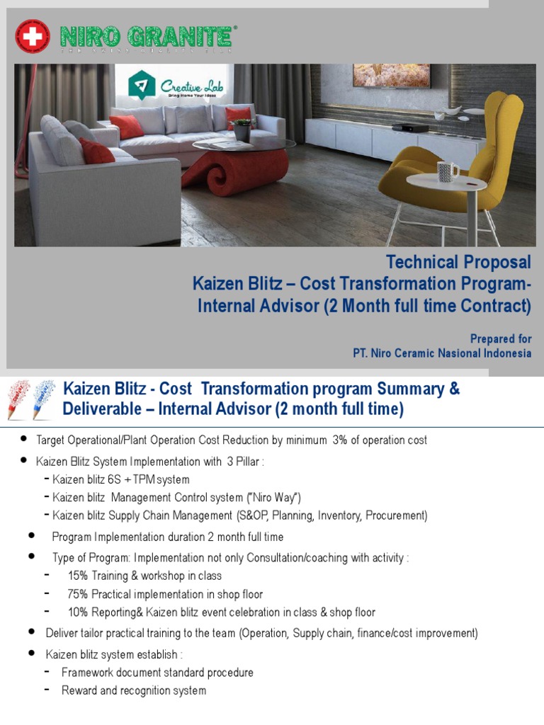 Kaizen Blizt - Cost Transformation Program | PDF | Lean Manufacturing ...