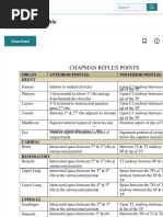 Chapman Points Table | PDF | Anatomical Terms Of Location | Neck