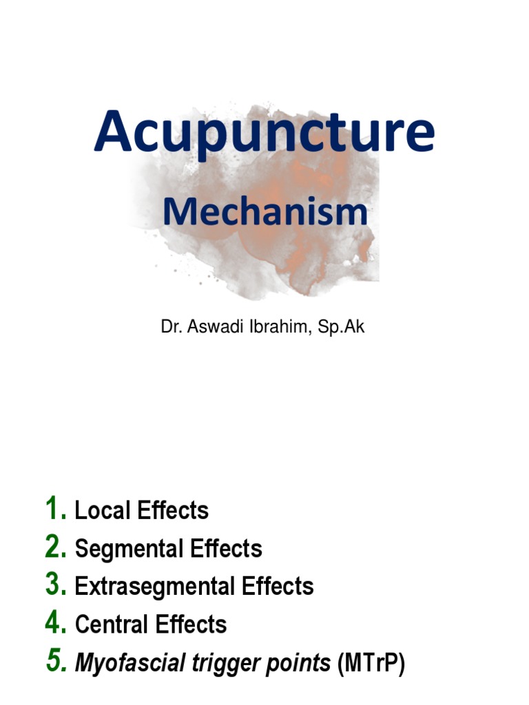Acupuncture Mechanisms Explained | PDF
