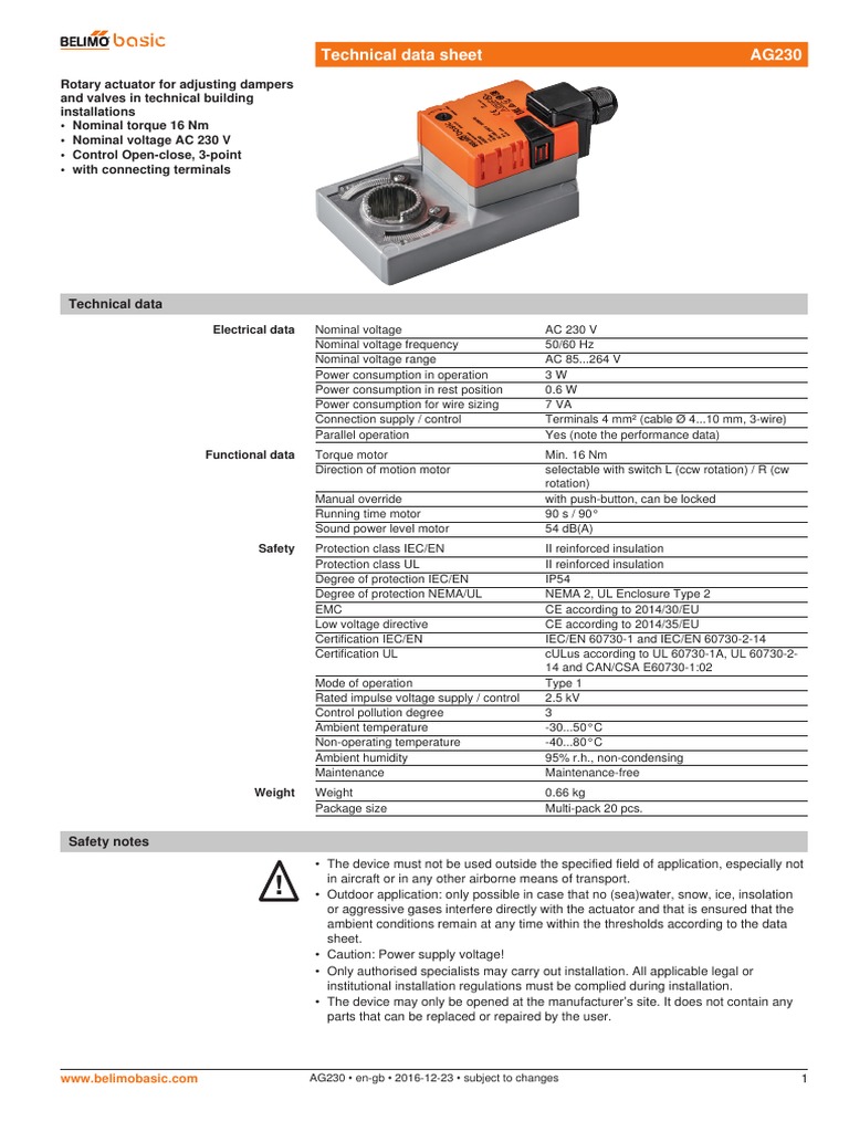 AG230 Datasheet En-Gb | PDF | Switch | Alternating Current