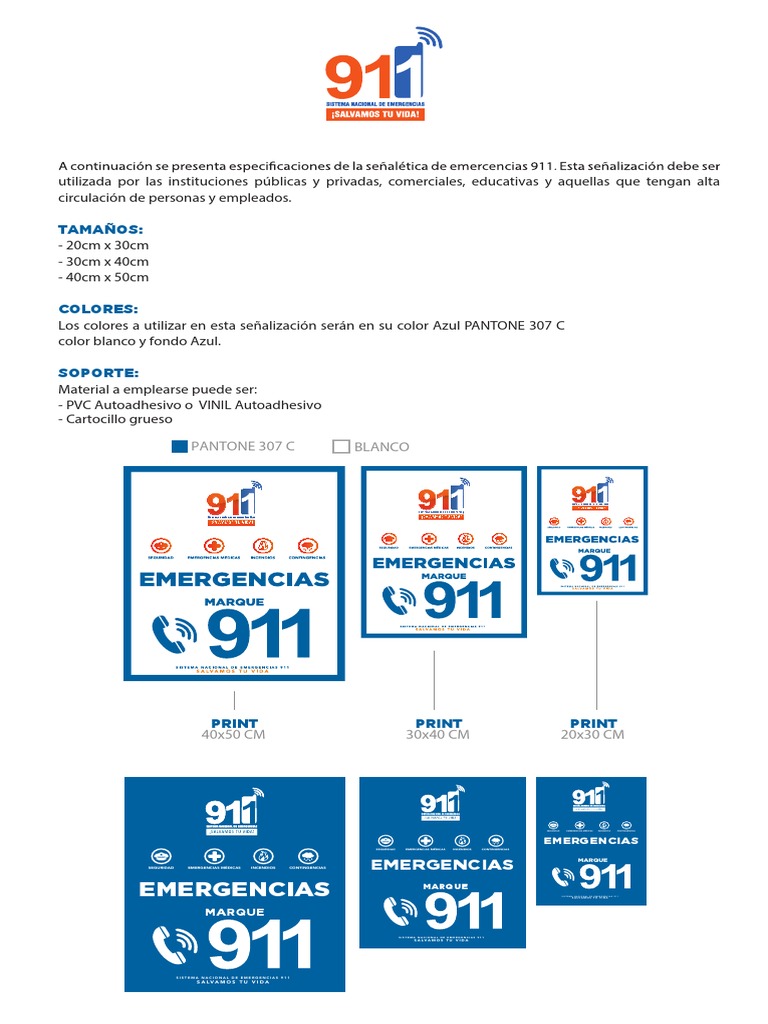 Uso de Señalización 911 | PDF