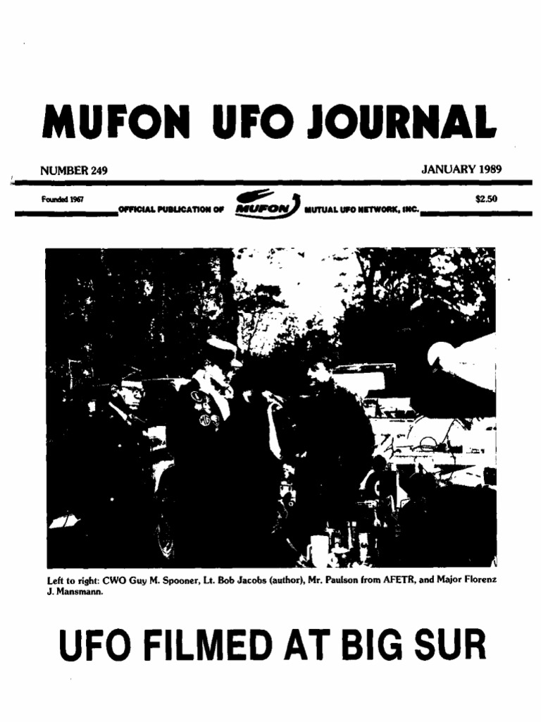 MUFON UFO Journal - January 1989 | PDF | Sm 65 Atlas | Unidentified ...
