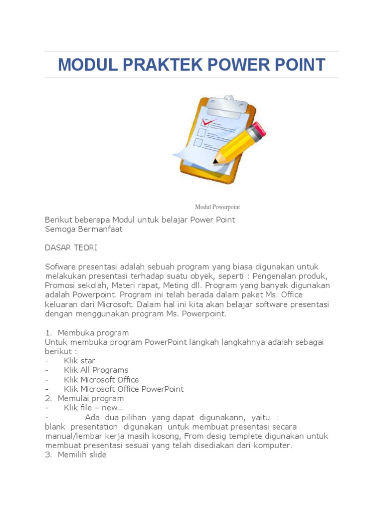 Modul Power Point | PDF