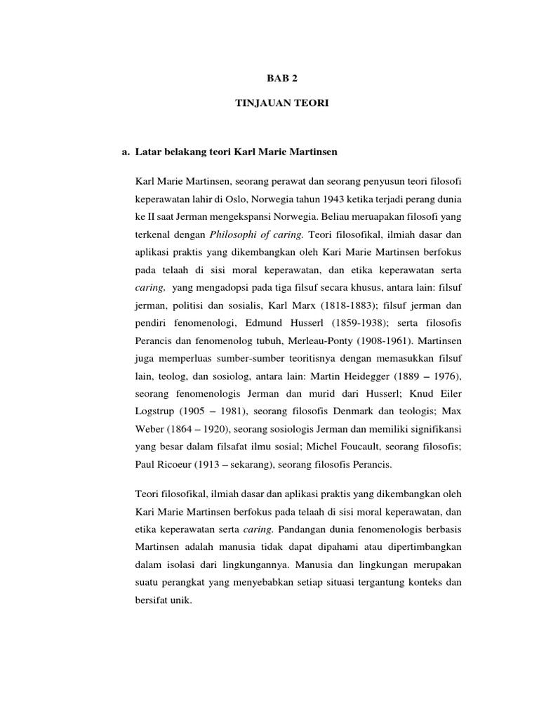 Filosofi Caring Karl Martinsen | PDF | Sains & Matematika