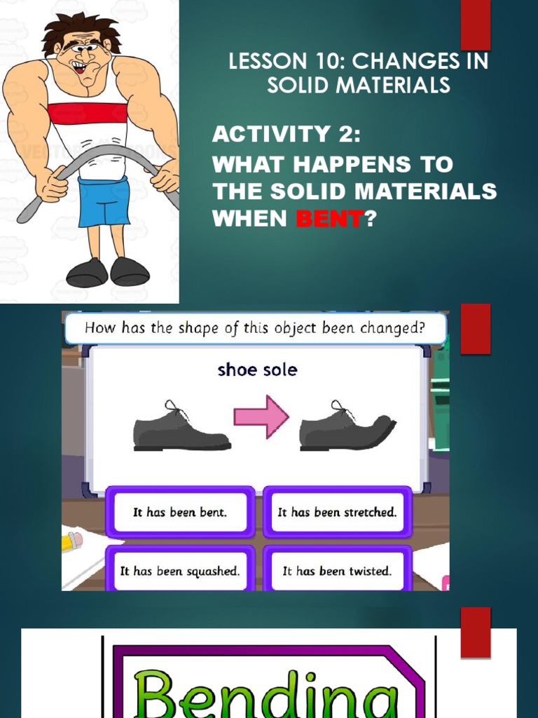 Bending Solid Materials: Observations and Changes | PDF | Home & Garden ...