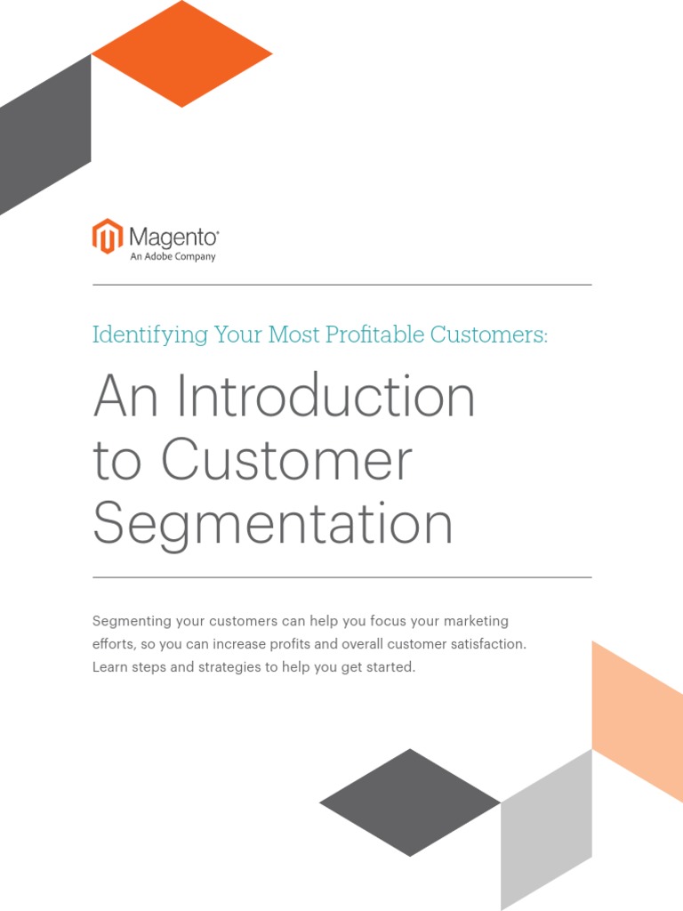 Introduction To Customer Segmentation v2 | PDF | Market Segmentation ...