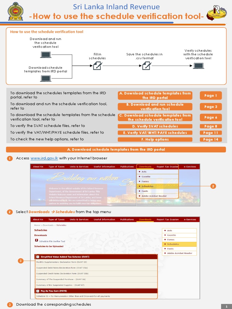 How To Use The Schedule Verification Tool | PDF | Comma Separated ...