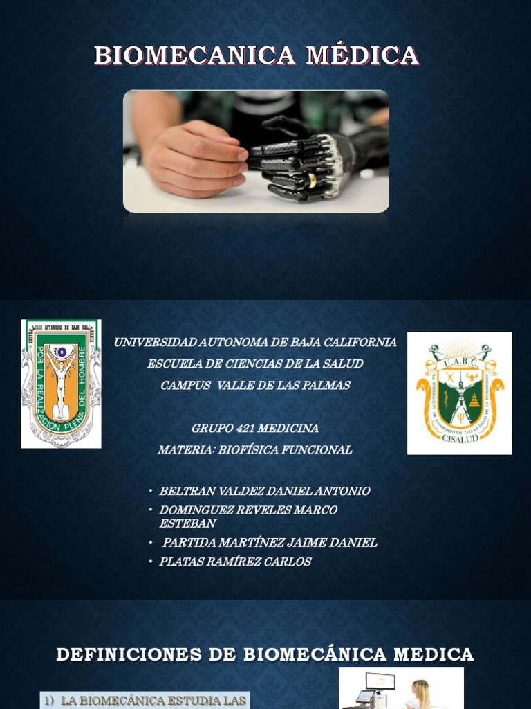 Definiciones de Biomecánica Médica | PDF | Biomecánica | Fuerza