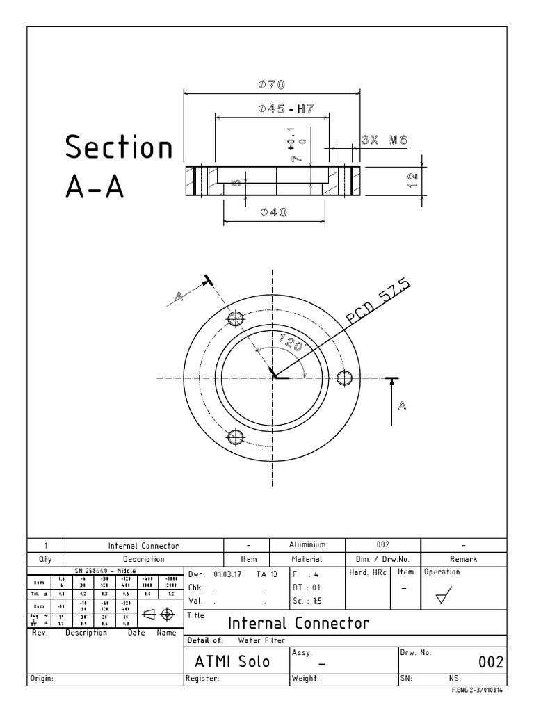 Internal Connector Specifications Document | PDF