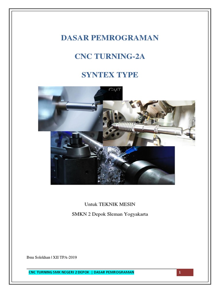 Dasar Pemrograman CNC 2 Axis-Revisi | PDF | Komputer | Teknologi & Rekayasa