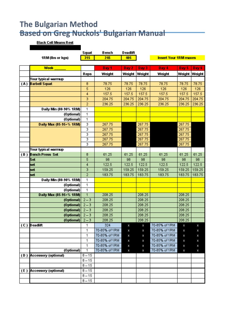 Bulgarian Method 1 | PDF | Games Of Physical Skill | Hobbies