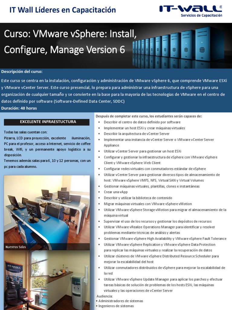 VMware VSphere Install Configure Manage Version 6 | PDF | V Mware | Virtualización