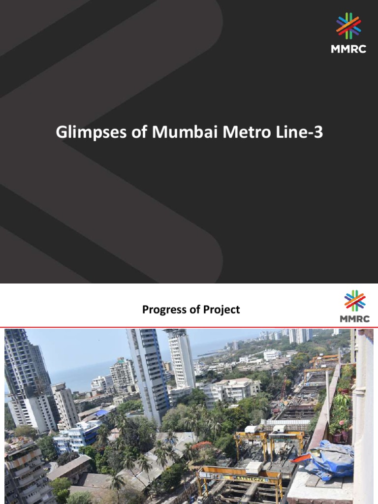 Glimpses of Mumbai Metro Line 3 | PDF | Infrastructure | Transport ...