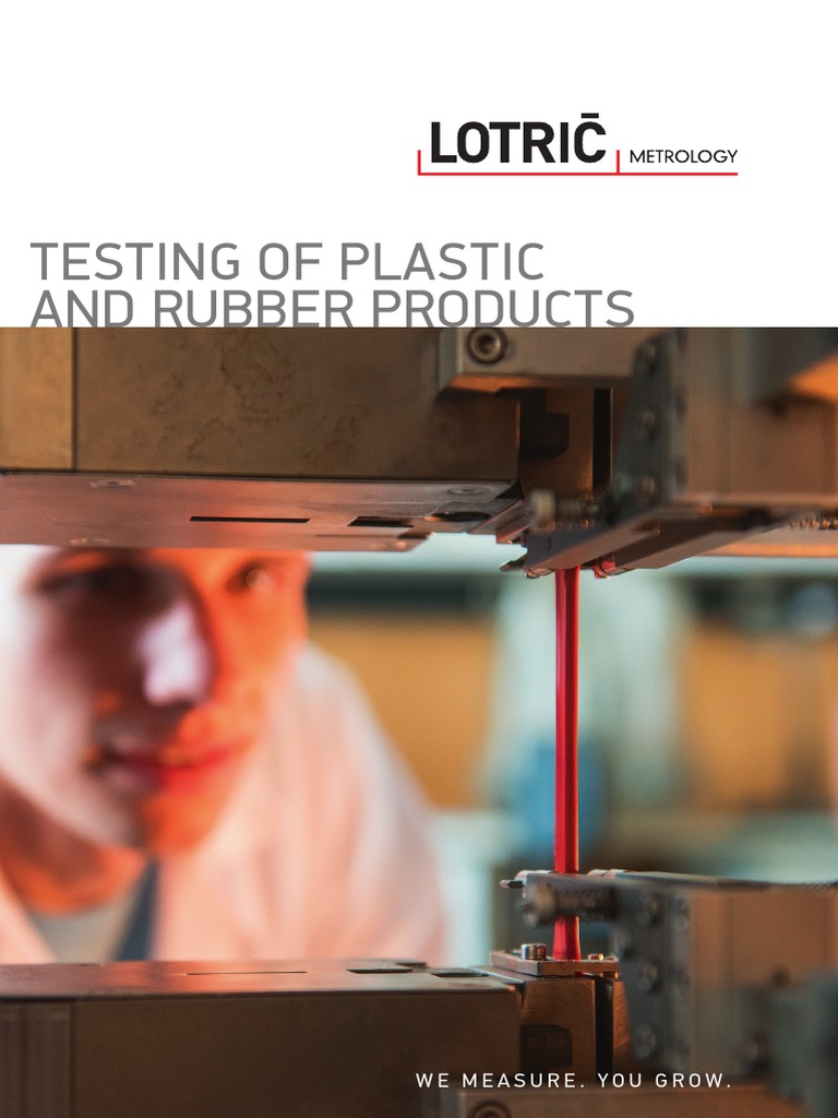 Testing of Plastic and Rubber Products | PDF | Thermogravimetric ...