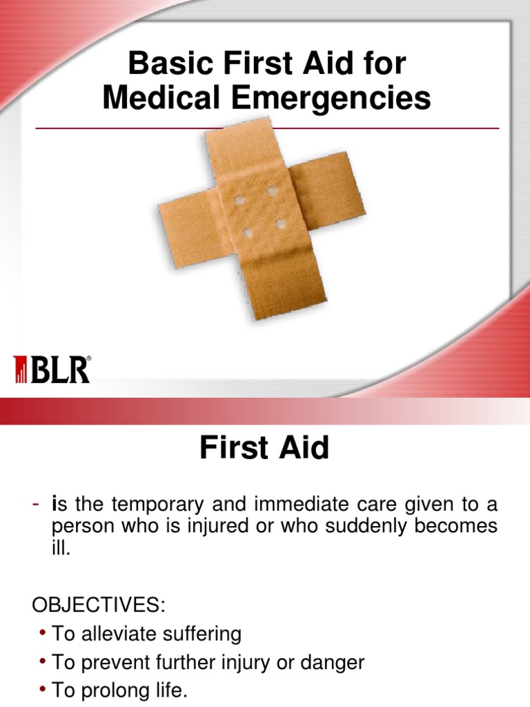Basic First Aid For Medical Emergencies | PDF | Wound | Clinical Medicine