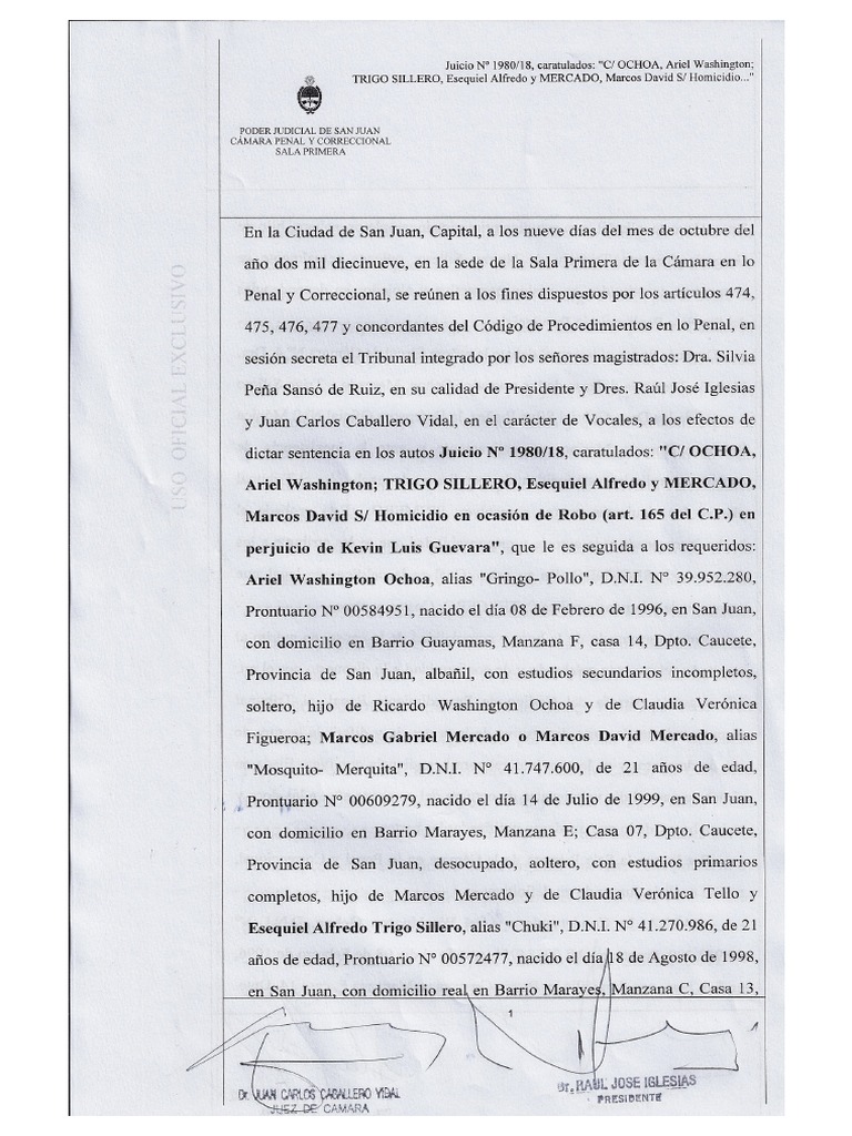 Perpetua para Los Asesinos de Kevin Guevara | PDF
