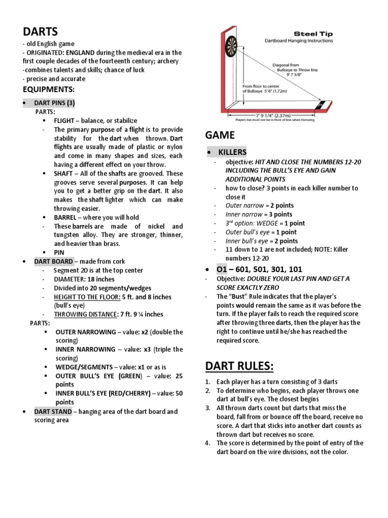 Darts | PDF | Individual Sports | Precision Sports