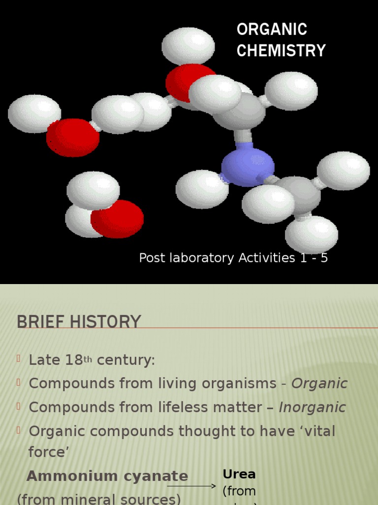 Organic Chemistry: Post Laboratory Activities 1 - 5 | PDF ...