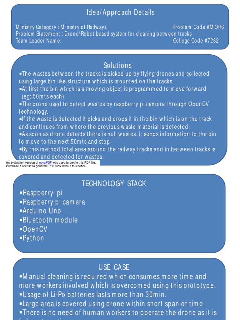 Idea/Approach Details: Novapdf | PDF