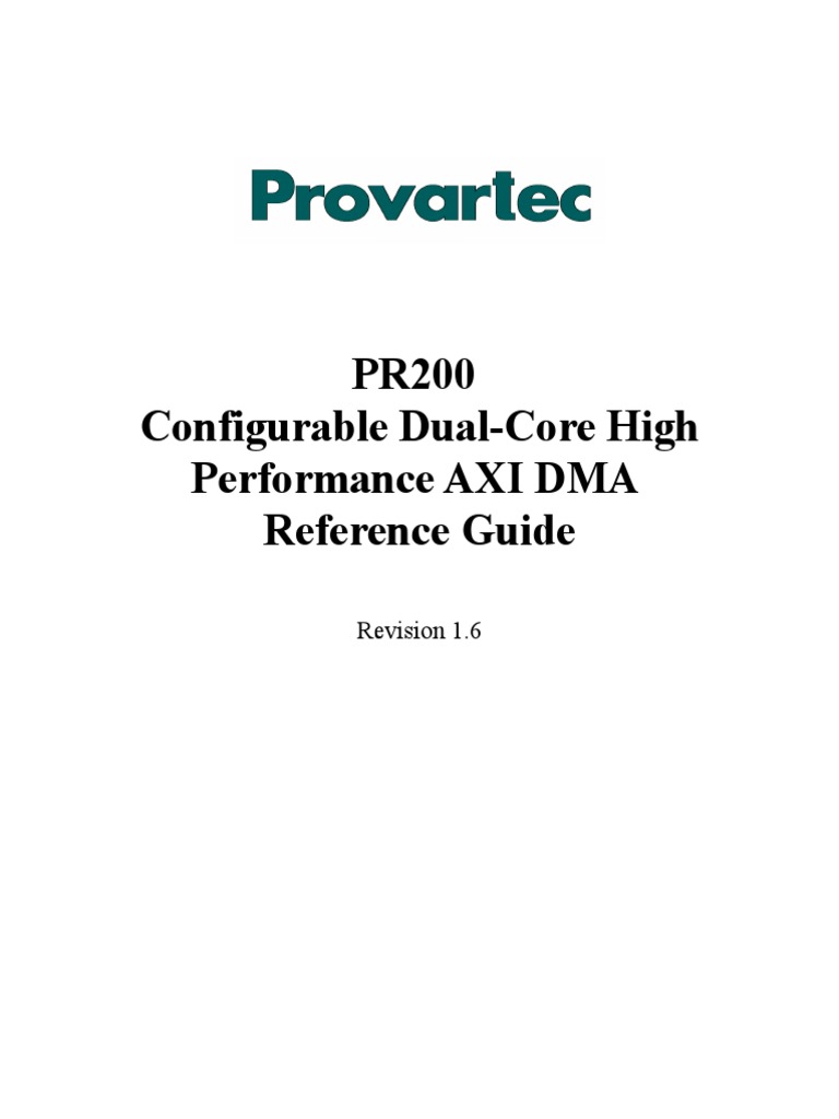 Axi Dma PDF | PDF | Multi Core Processor | Computer Data Storage