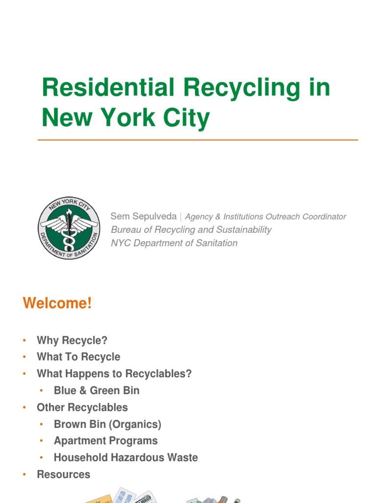 Presentation From Sem Sepulveda, Forum On Residential Recycling, 10/7 ...