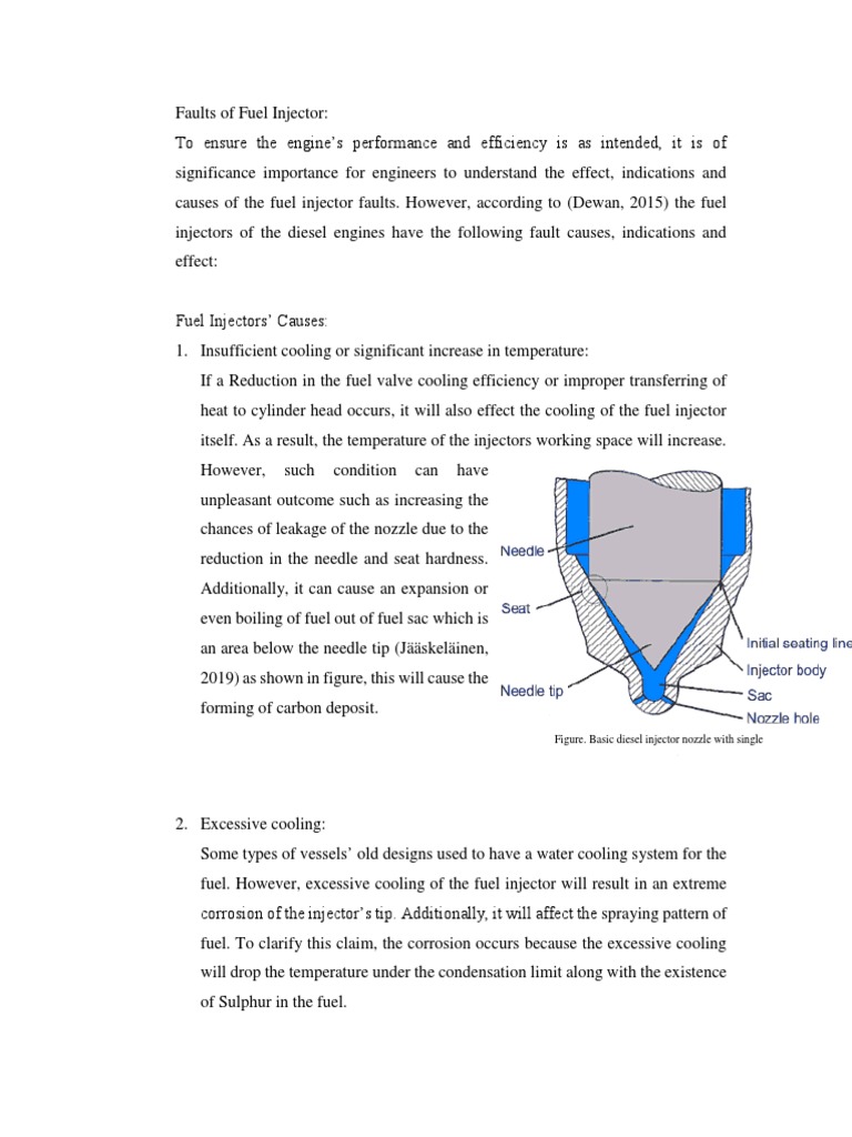 Fuel Injector Research Paper | PDF | Fuel Injection | Diesel Engine