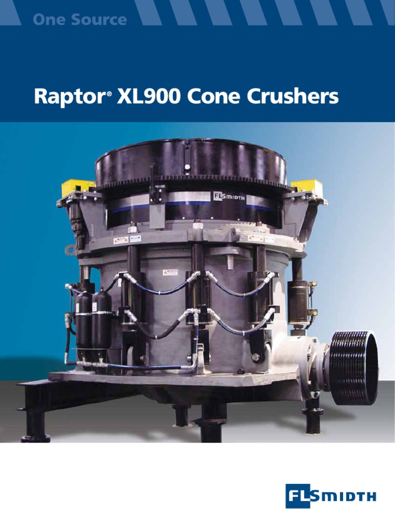 Raptor XL900 Cone Crushers | PDF | Automation | Mechanical Engineering