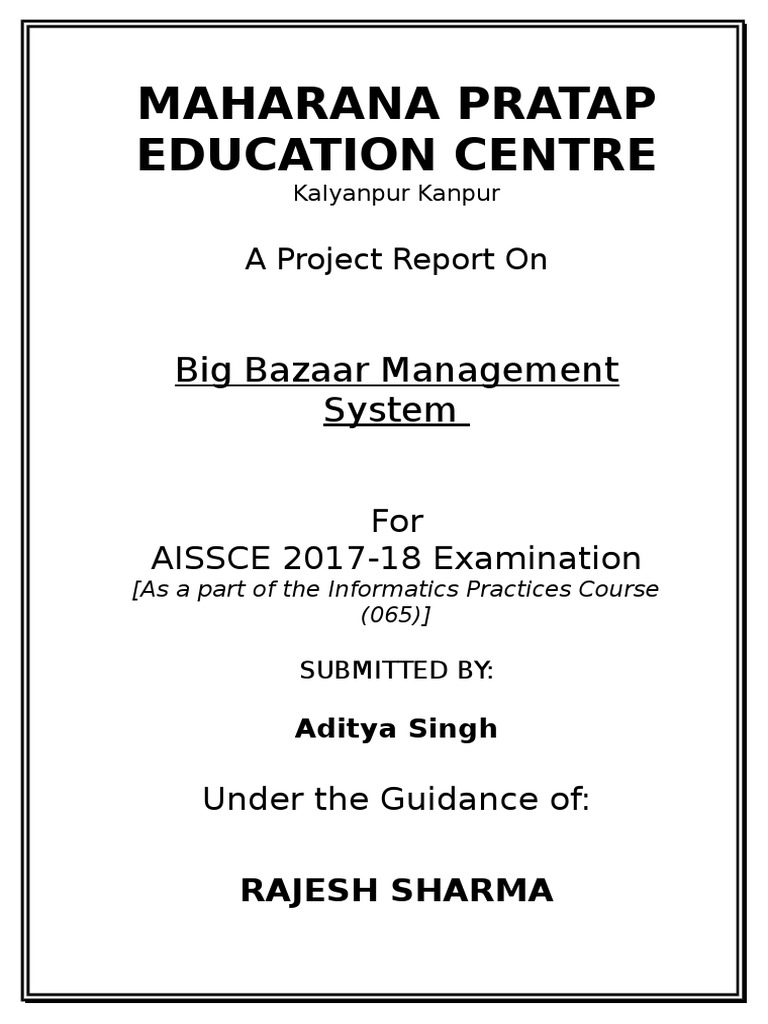 Project Report | PDF | My Sql | Databases