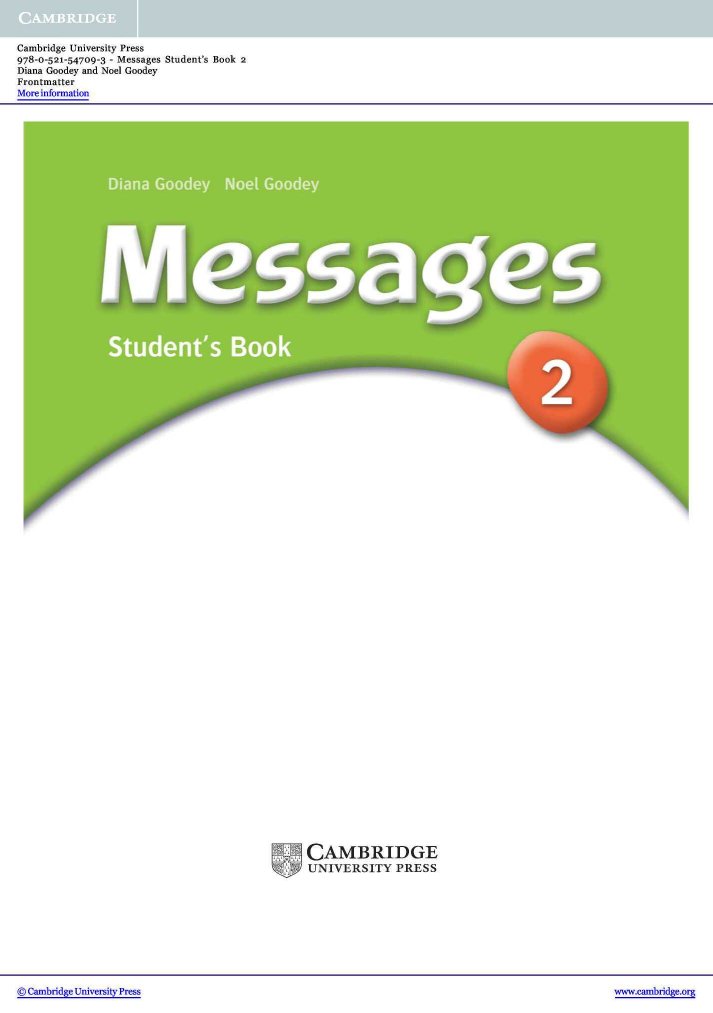 Messages 2 Student's Book | PDF