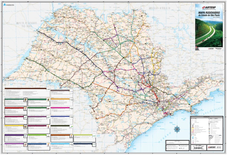 Mapa Rodovias CART | PDF | Estrada | Infraestrutura rodoviária