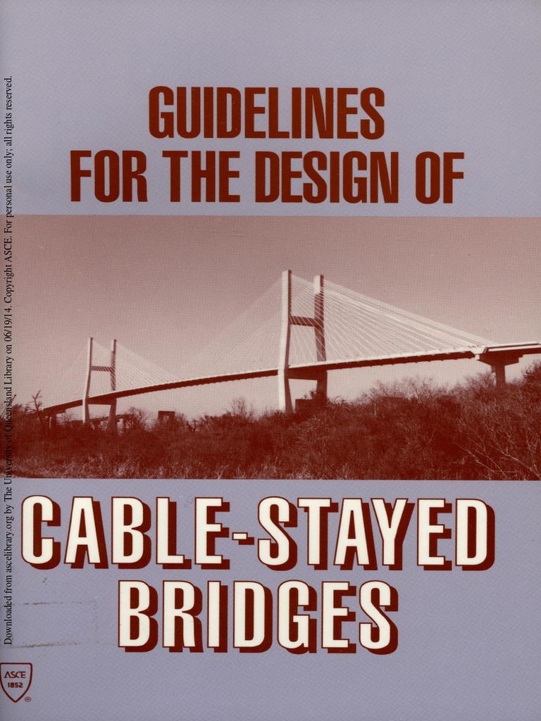 Guidelines For The Design of Cable Stayed Bridges | PDF | Track (Rail ...