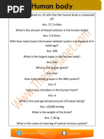 Medical GK Questions | PDF | Taste | Bone