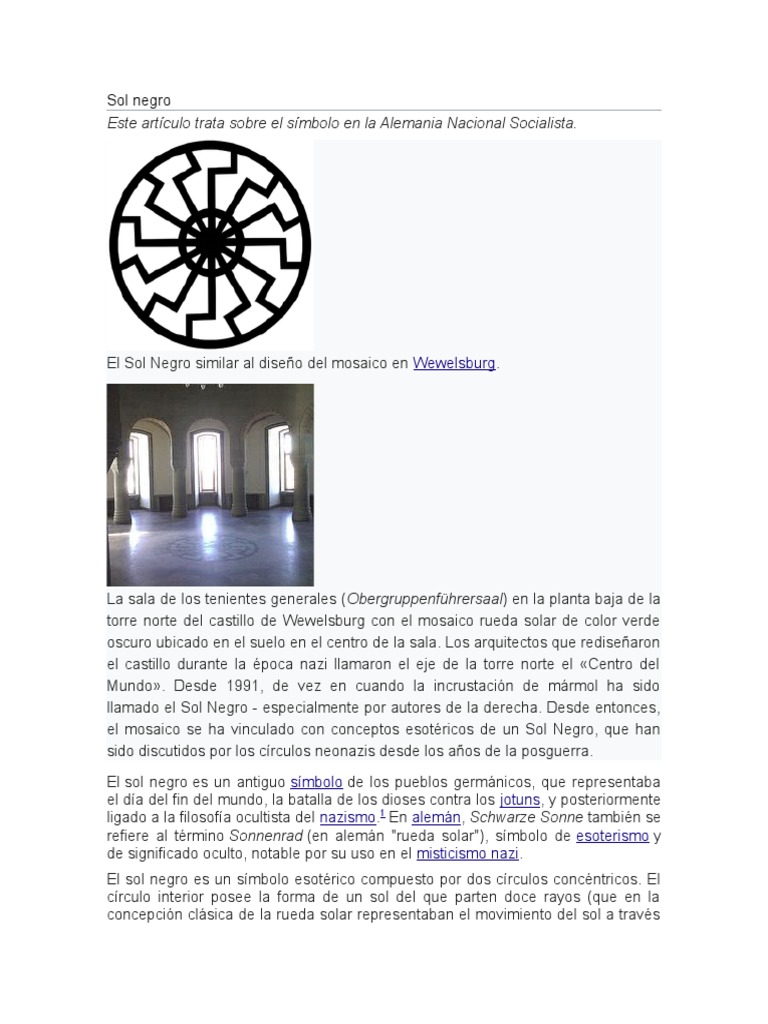 El Sol Negro (Wikipedia) | PDF | Religión y creencia