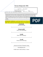 Outcome Rating Scale | PDF