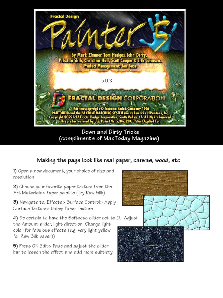Corel Painter Tutorial PDF | PDF | Texture Mapping | Art Media